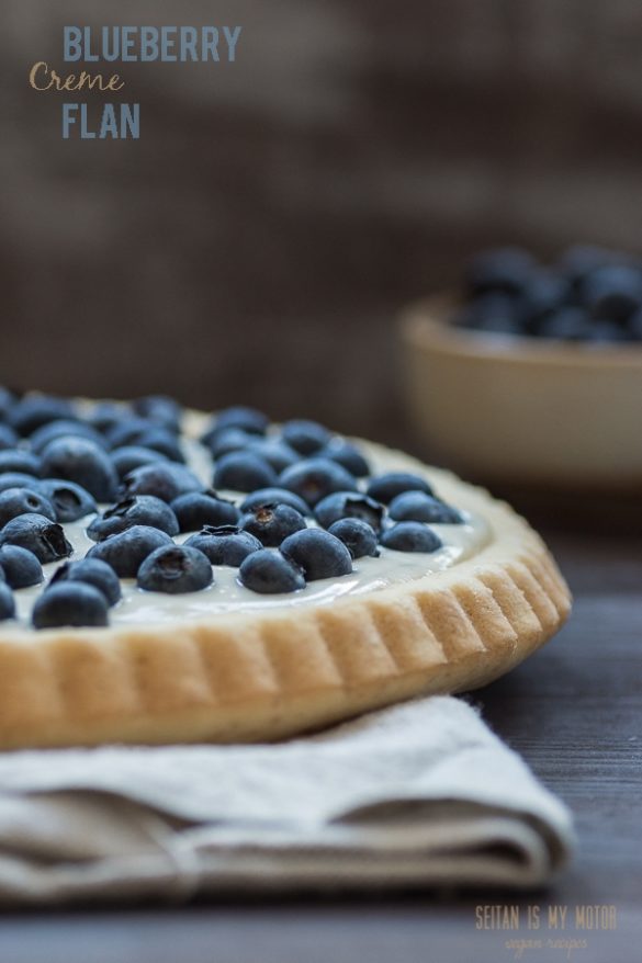 Blueberry Creme Flan - seitan is my motor